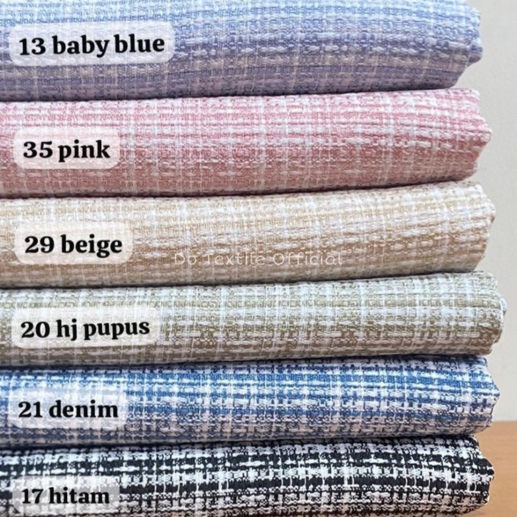 Jual KAIN BAHAN SEMI TWEED AKRILIK SERAT KARUNG | Shopee Indonesia