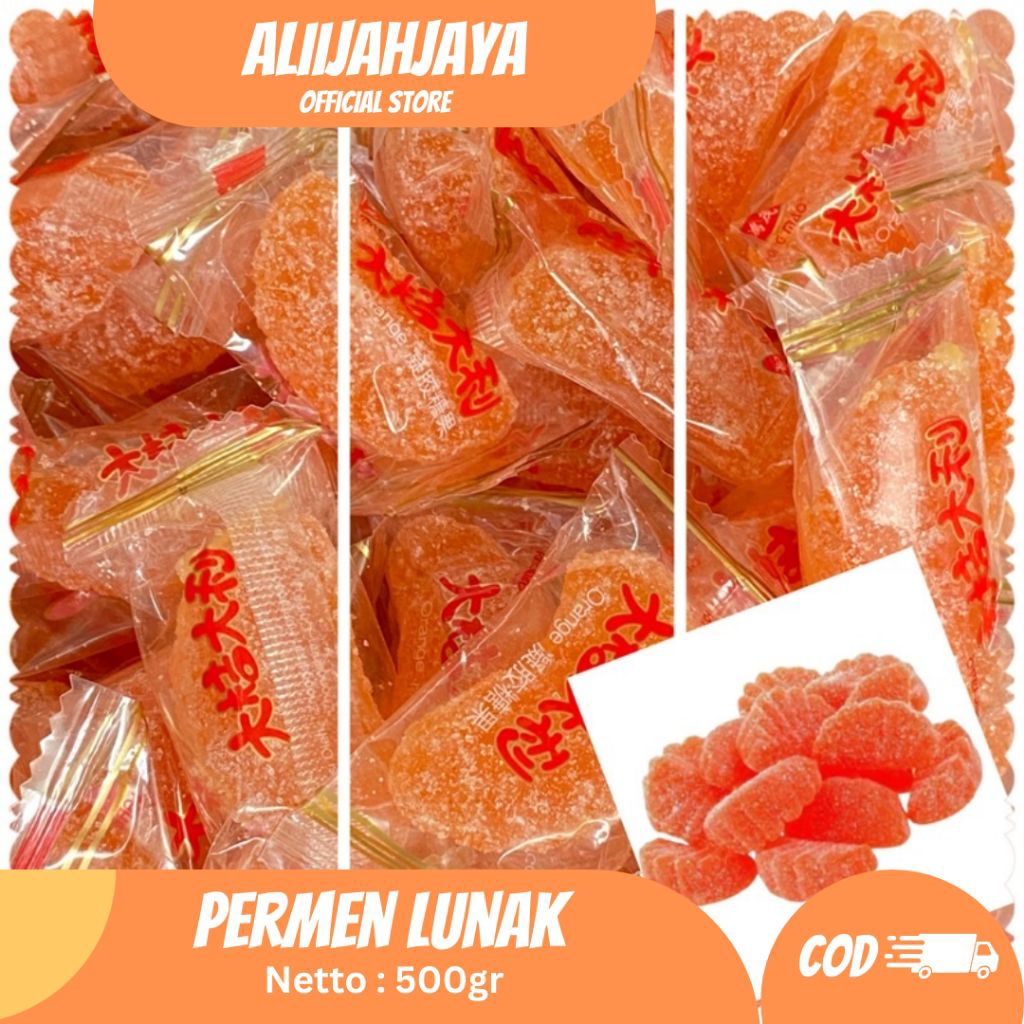 Jual Yupi Permen Lunak Rasa Jeruk Halal 500 Gram Kemasan Unik Bentuk ...