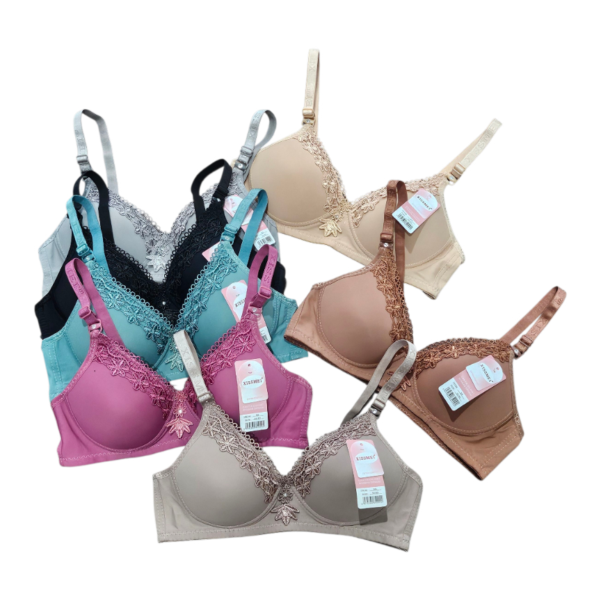 Jual Bra bh wanita busa tipis renda size 34-40 kait 2 | Shopee Indonesia