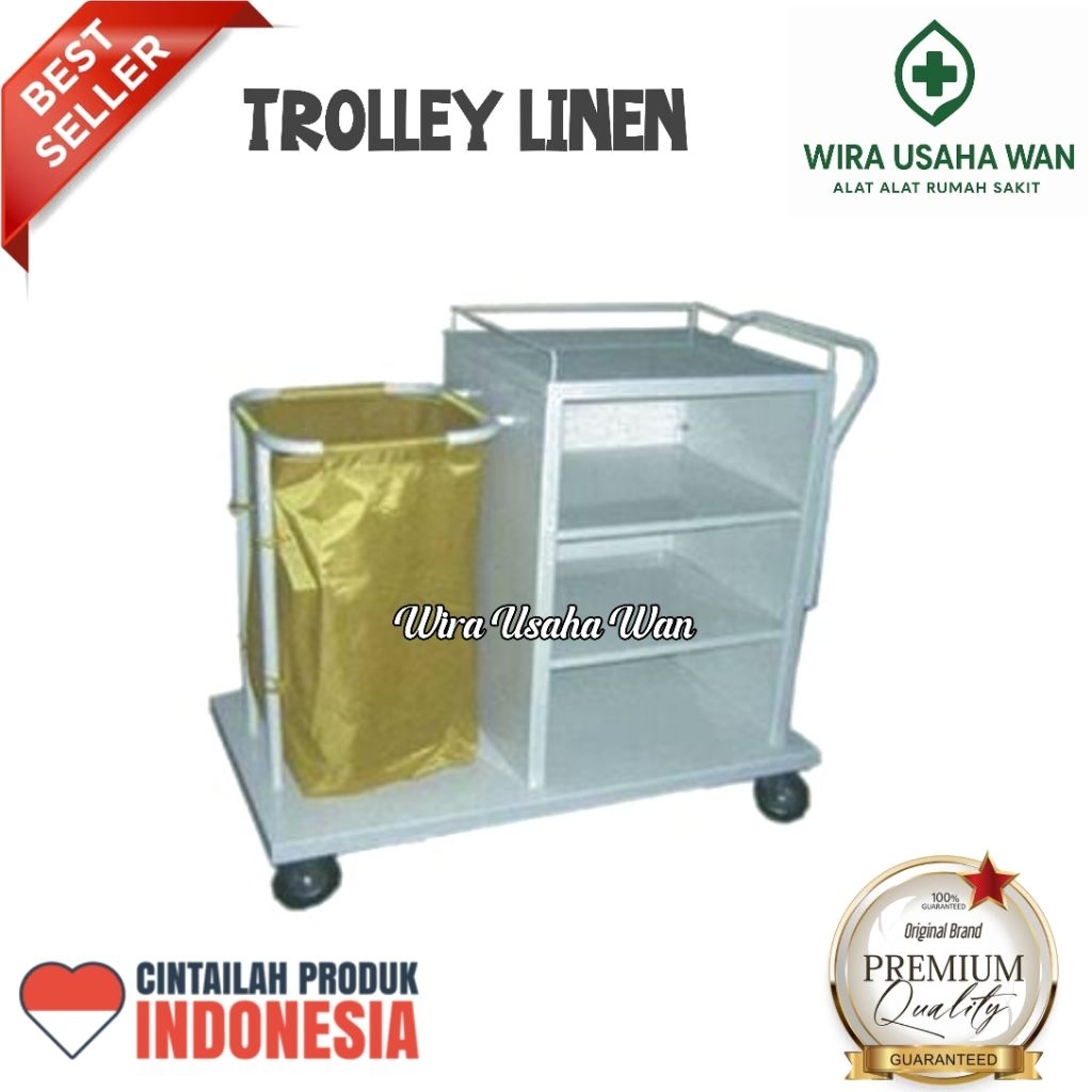 Jual Trolley Linen Terbuka - Troli Laundry Rumah Sakit | Shopee Indonesia