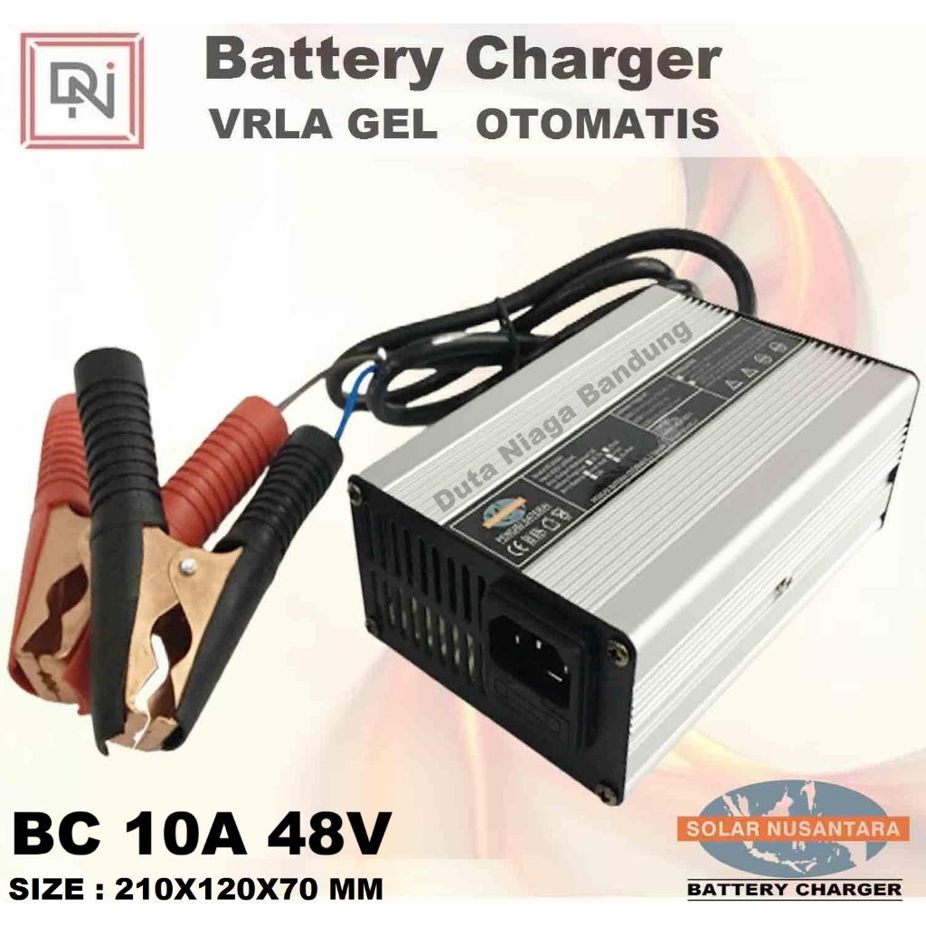 Jual Battery Baterai Charger 10A 48V Basah Kering VRLA GEL Lithium ...