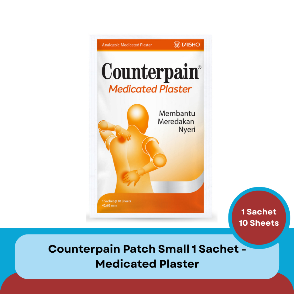 Jual Counterpain Patch Small 1 Sachet - Medicated Plaster | Shopee ...