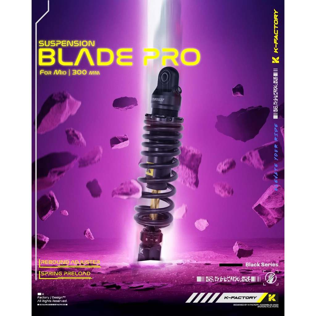 Jual K-Factory Blade Pro Single Shock For Mio (300MM) | Shopee Indonesia