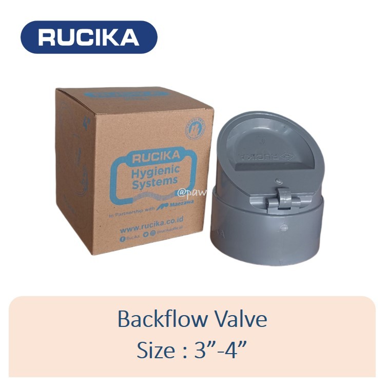 Jual Backflow Valve PVC RUCIKA 3 inch - 4 inch/ Back Flow Valve PVC ...