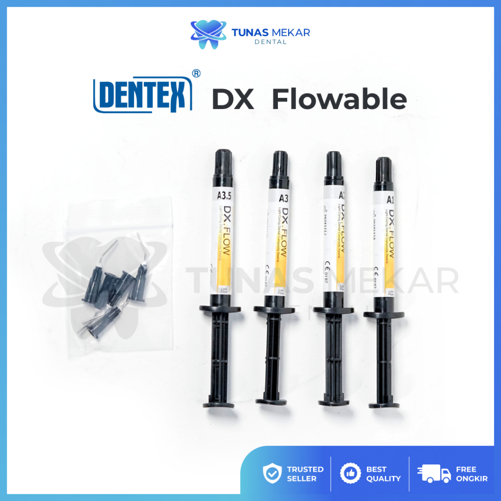 Jual Dental Dentex DX Composite Komposit Flow Flowable A1 A2 A3 A3.5 ...