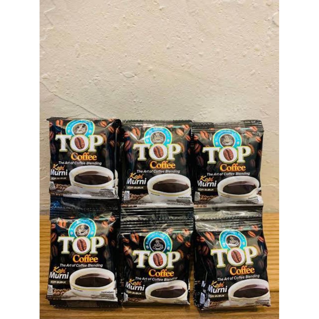 Jual Top Kopi Murni Mini Sachet Rentengan (1Renteng Isi 10Pcs) | Shopee ...