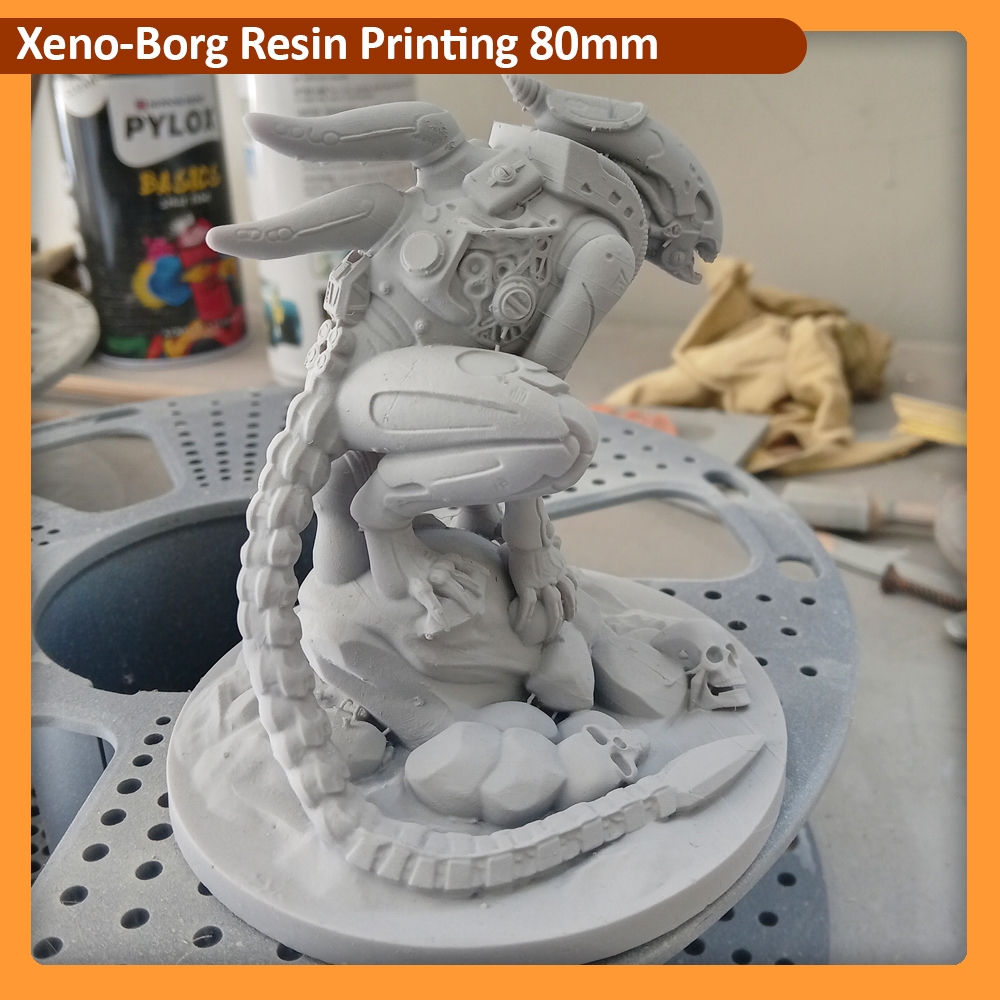 Jual 3D Print resin creature character Alien Xeno-Borg Xenomorph Cyborg ...