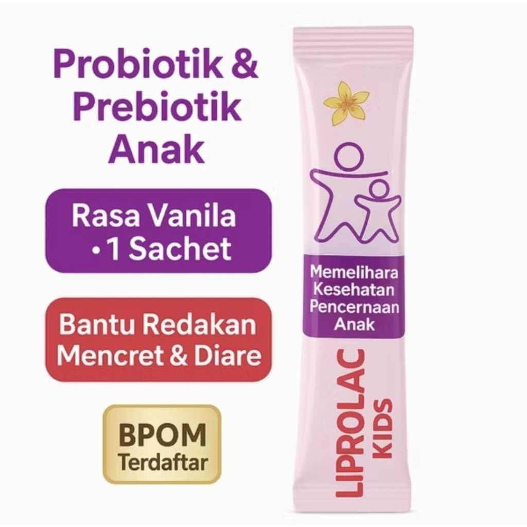 Jual Liprolac Kids Sachet Prebiotik Probiotik Halal BPOM ED 2027 ...