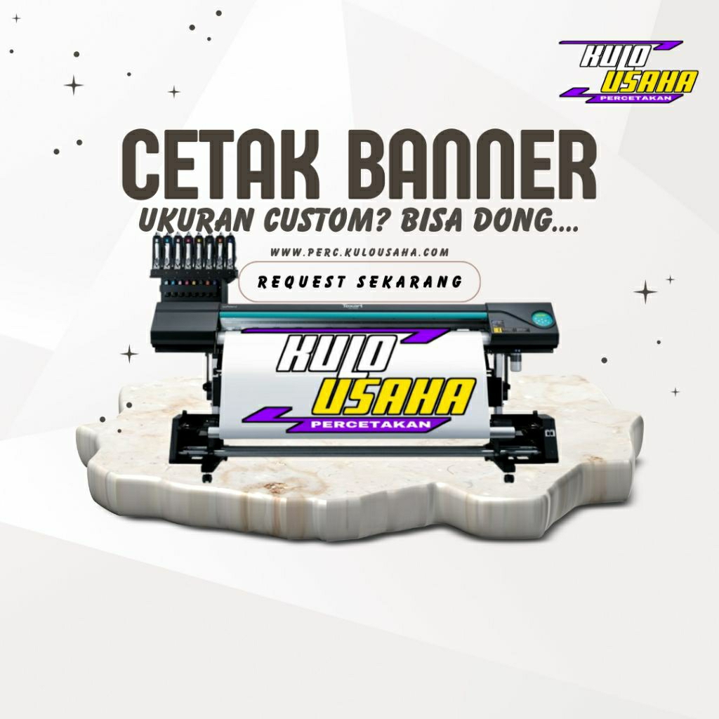 Jual Cetak Banner Custom / Spanduk Printing — Bisa Request Desain ...