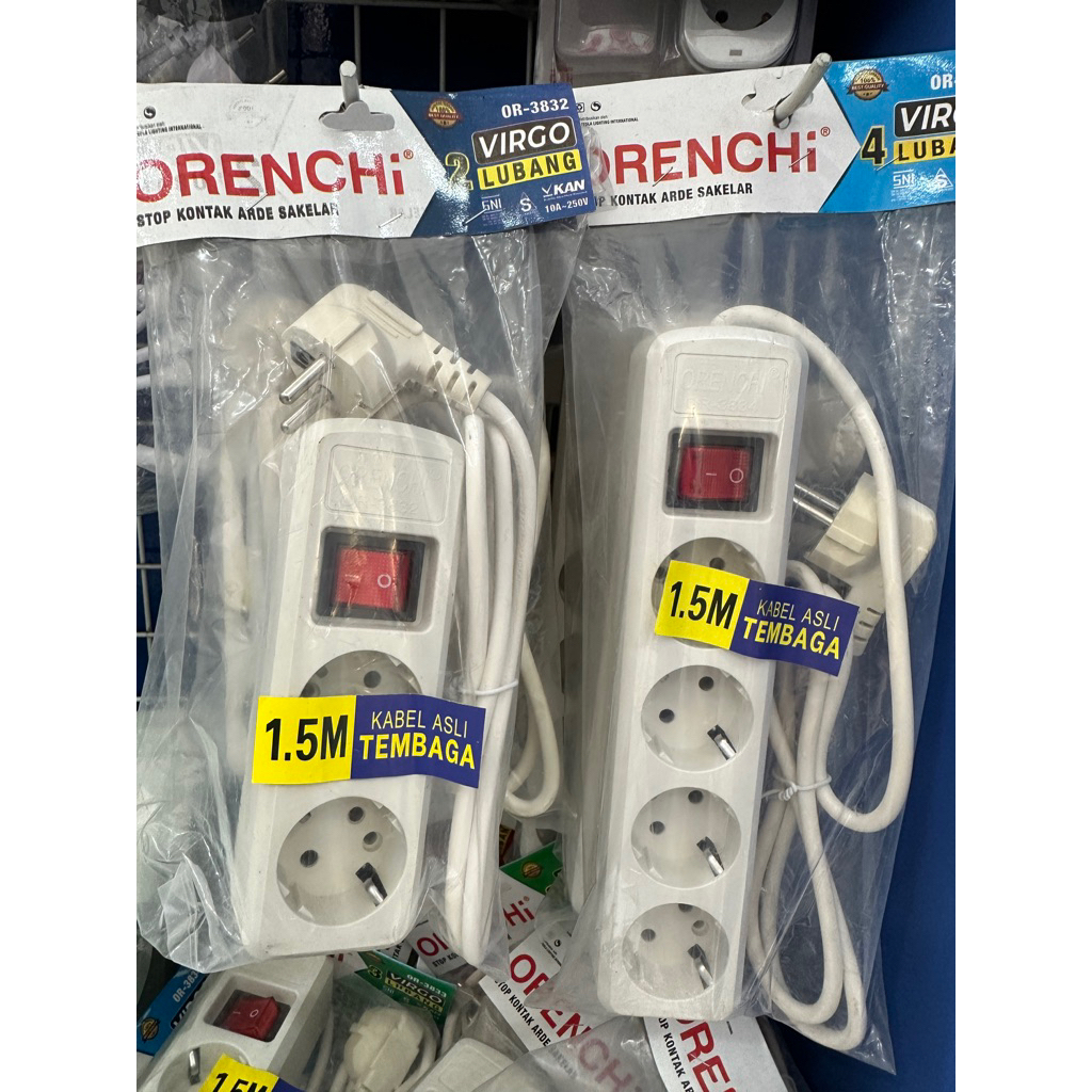 Jual ORENCHI STOP KONTAK KABEL TERMINAL COLOKAN SWITCH 1,5 METER 3 ...