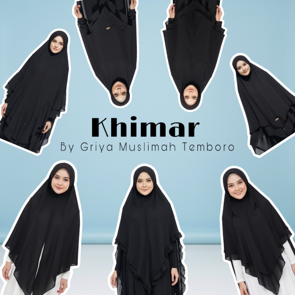 Jual HIJAB KHIMAR SYAR'I KHAS TEMBORO | JILBAB HITAM WANITA MUSLIM by ...