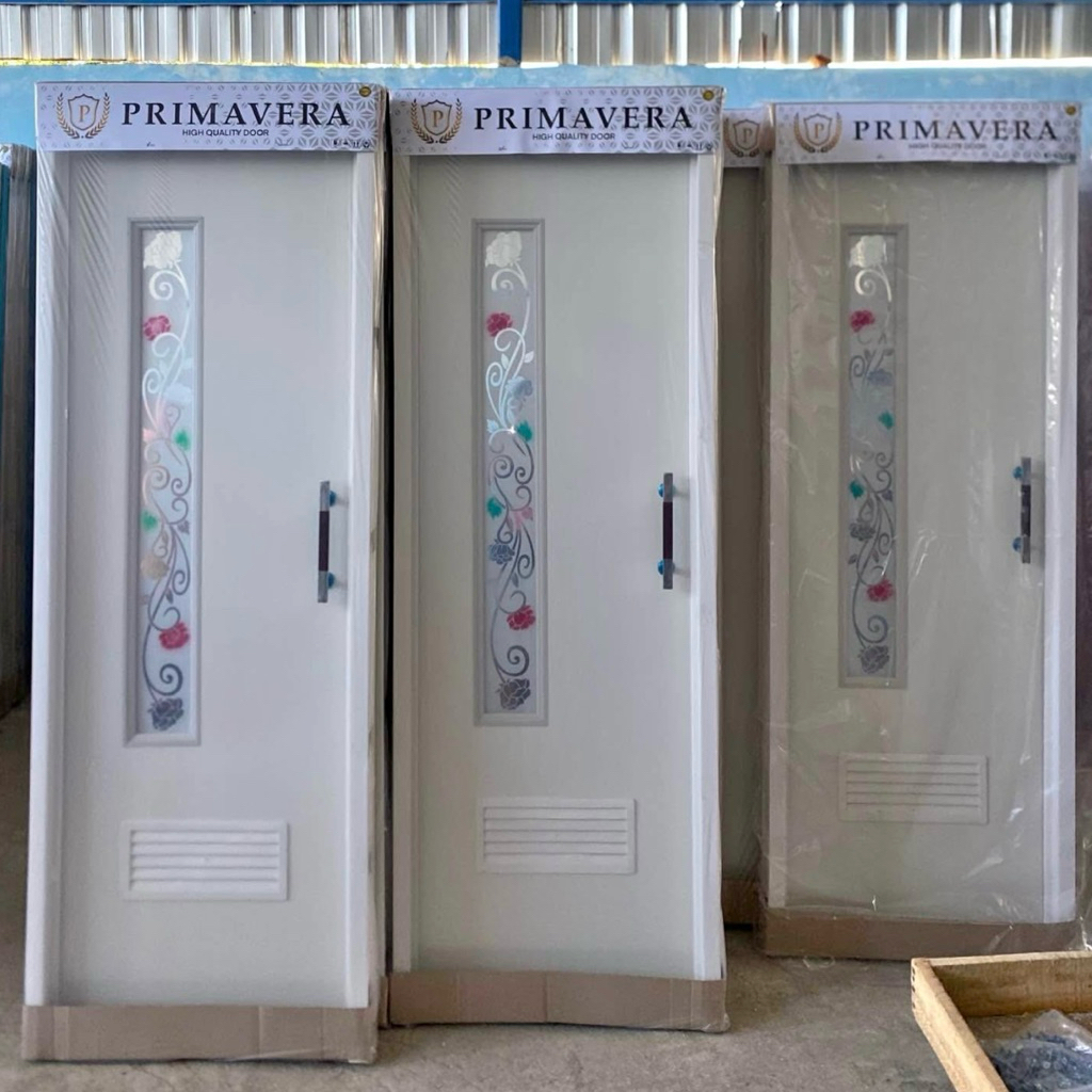 Jual PINTU PVC KAMAR MANDI POLOS ATAU KACA SET TINGGAL PASANG / PINTU ...