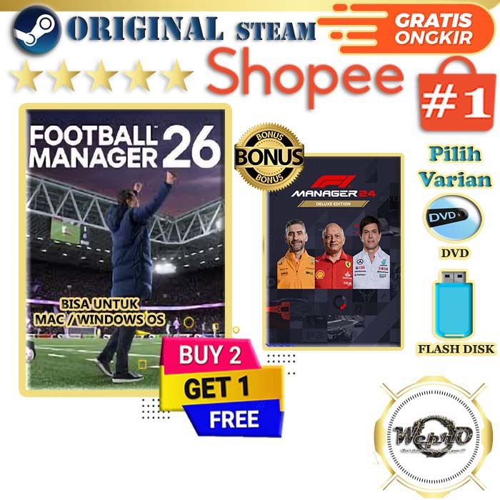 Jual USB FLASH DISK / DVD - Football Manager 26 PC ORIGINAL - PC GAME ...