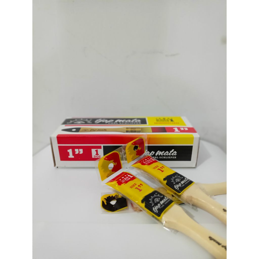 Jual Kuas Cat Tjap Mata Ukuran 1" isi 12 pcs | Shopee Indonesia
