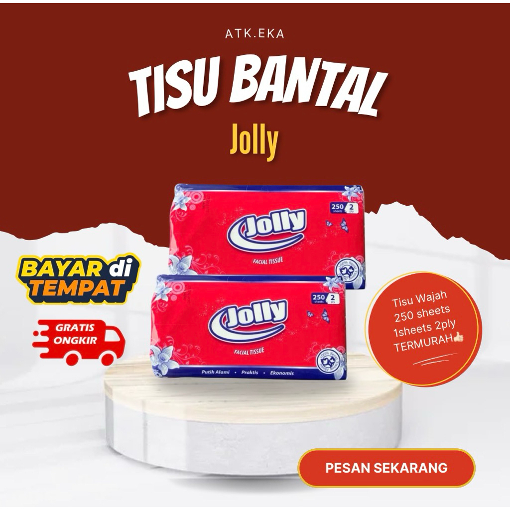 Jual JOLLY Tisu Wajah Tisu Bantal - Isi 250sheets Lembut Halus | Shopee ...