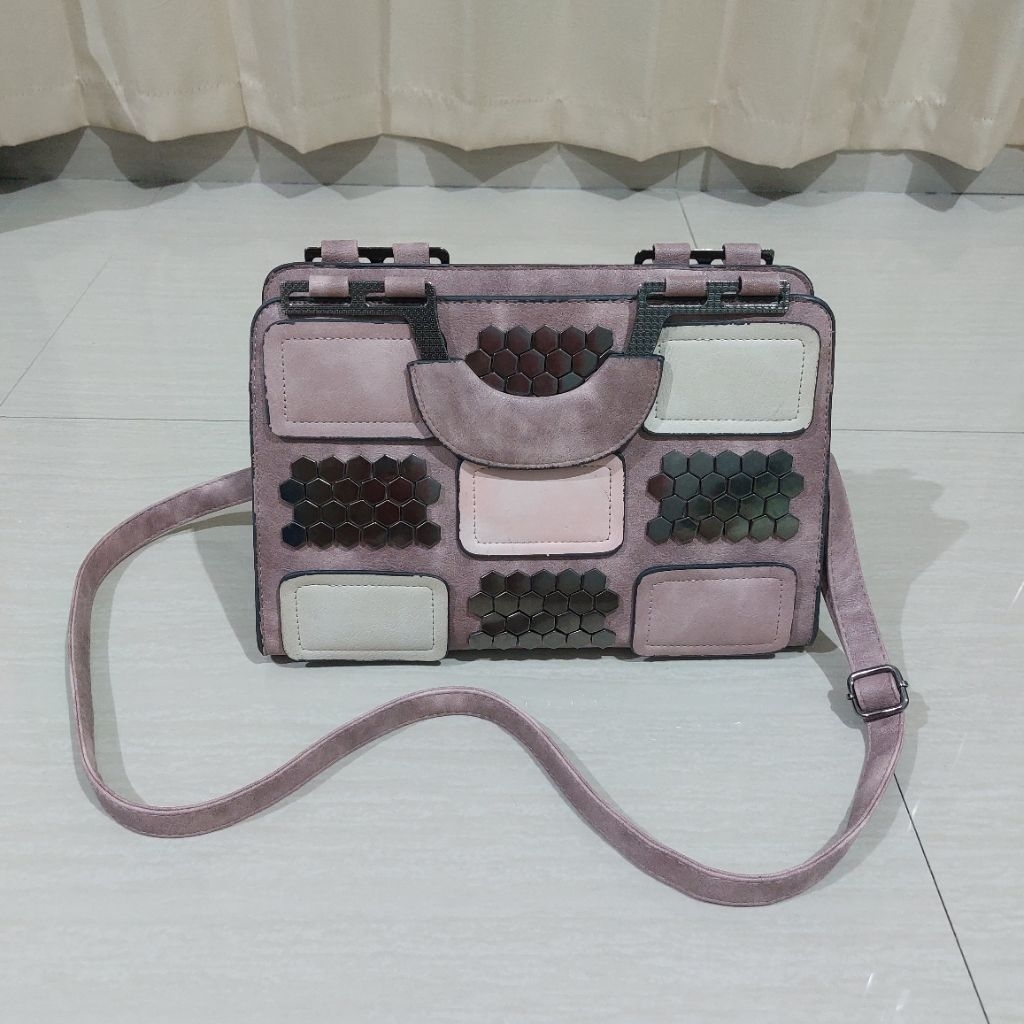 Jual Tas Wanita 2in1 Handbag & Slingbag Elegan – Bahan Kulit Sintetis ...