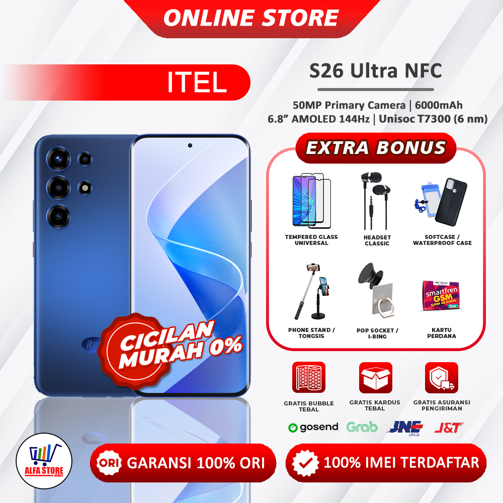 Jual Itel S26 Ultra NFC ram 8/128gb - 8/256gb Garansi Resmi | Shopee Indonesia