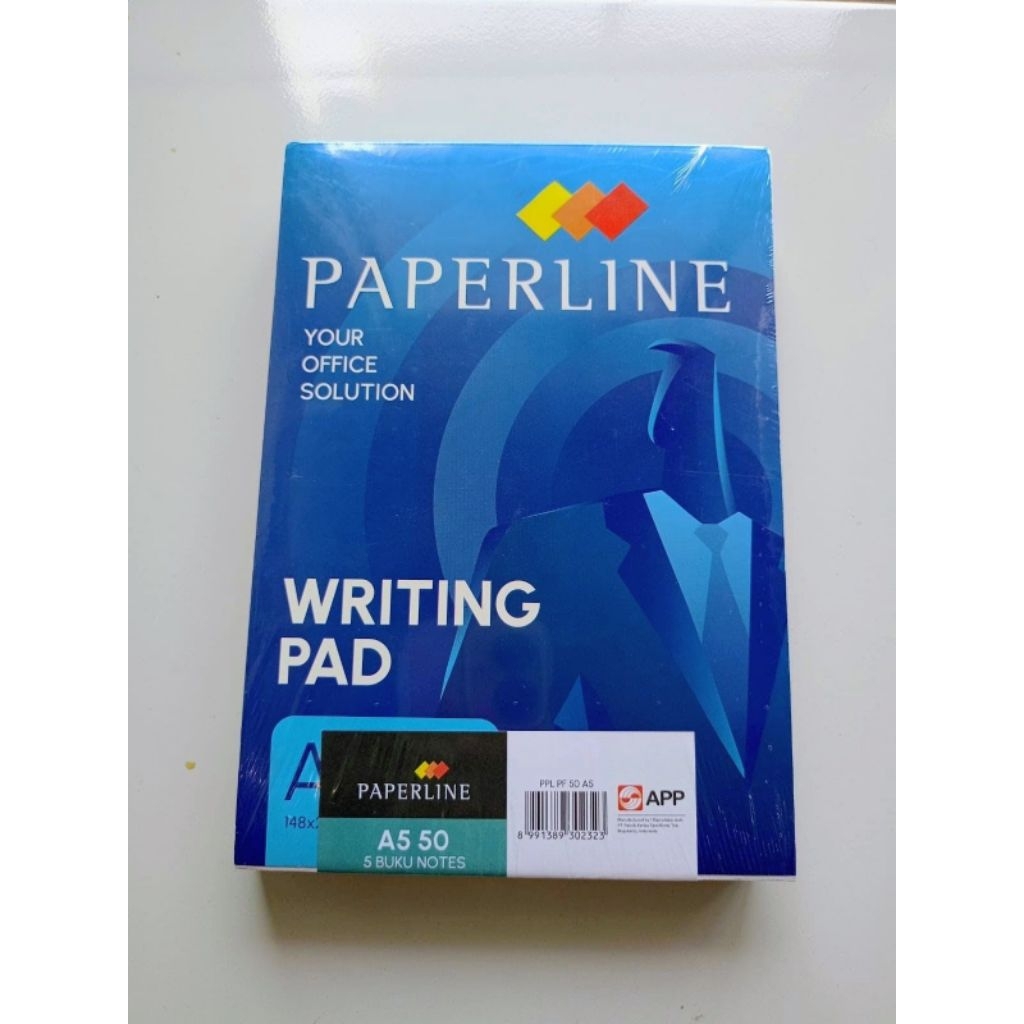 Jual BUKU NOTES/WRITING PAD PAPERLINE A5 50 LEMBAR/BLOCK NOTE | Shopee ...