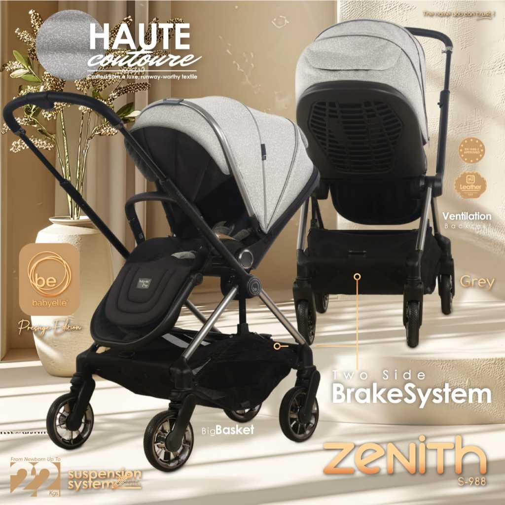 Jual Babyelle Zenith Prestige Edition Reversible Baby Stroller S 988 ...