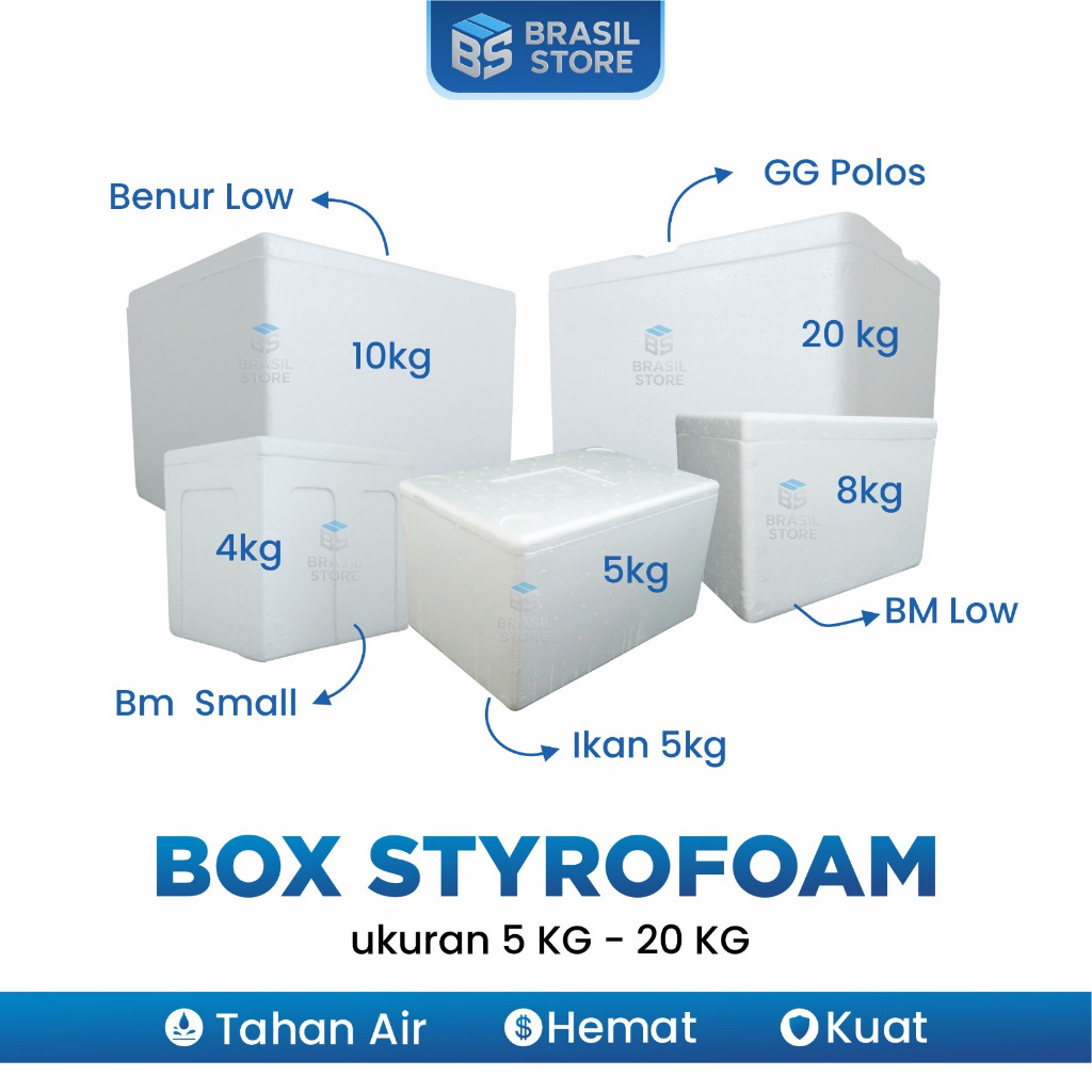 Jual Box Styrofoam Kapasitas 5 - 20 KG Tahan Dingin / Box Styrofoam ...
