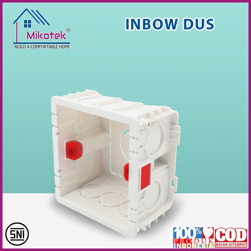 Jual Mikotek Inbow Dus Mangkok Saklar Inbow / Tempat saklar listrik ...