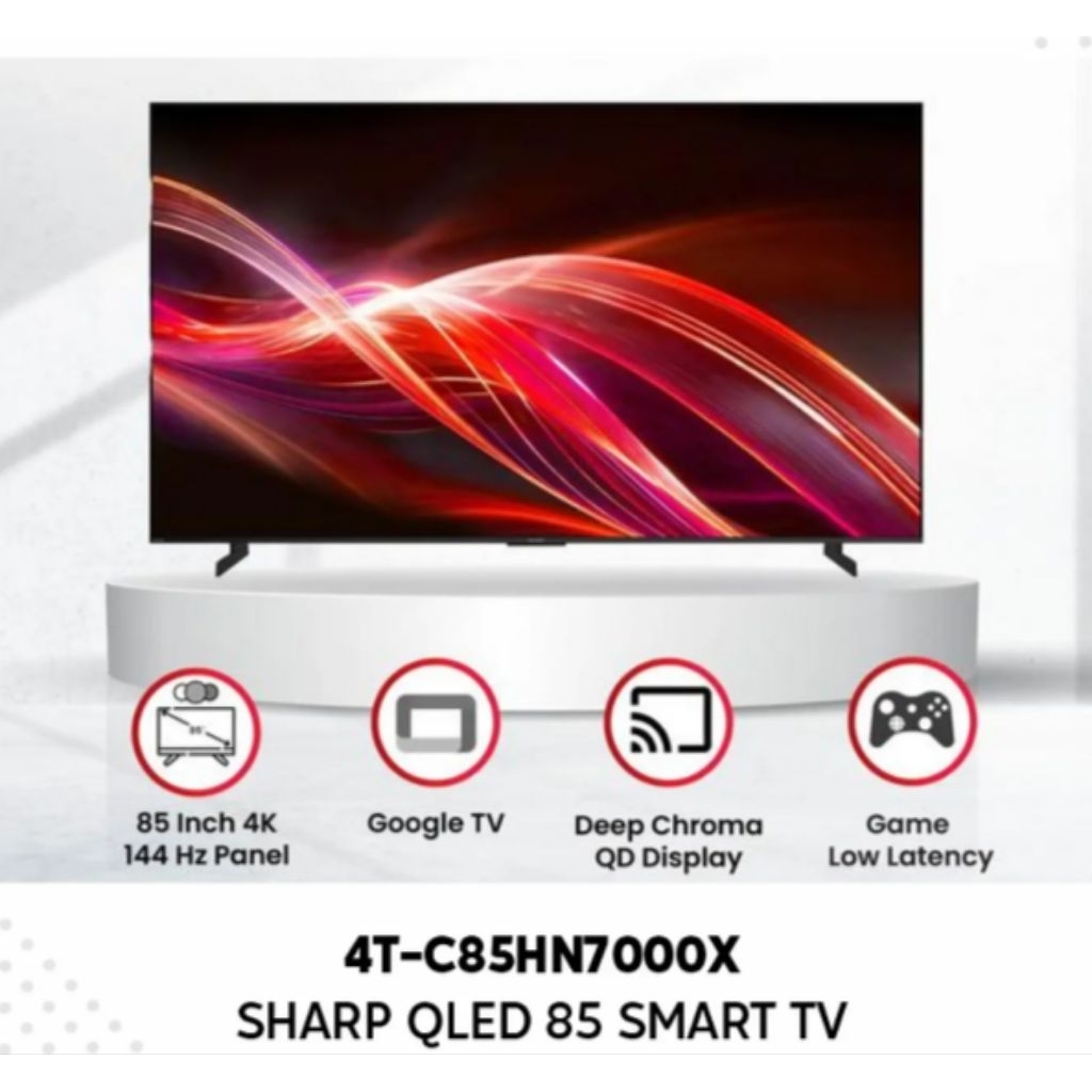 Jual SHARP LED Google TV 85 inch 4T-C85HN7000X | Shopee Indonesia