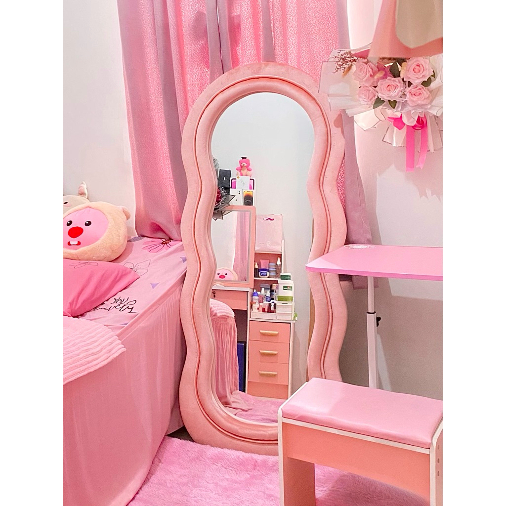 Jual standing mirror cermin kaca full body aesthetic wave pinterest ...