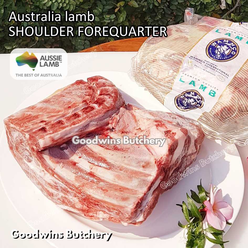 Jual Lamb shoulder FOREQUARTER bone-in Australia whole cut +/- 3.5kg ...
