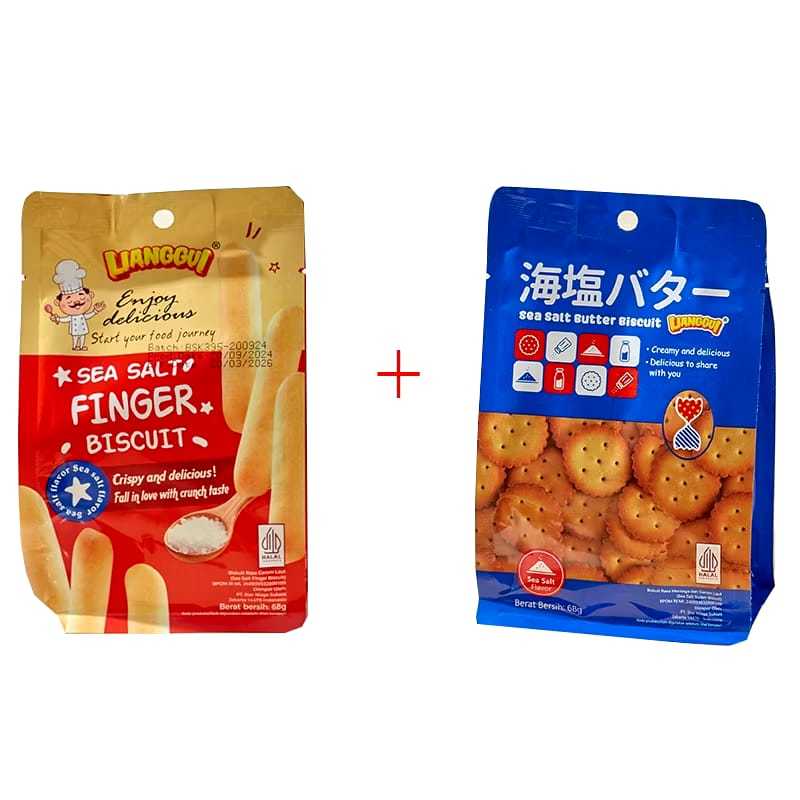 Jual LIANGGUI BISKUIT FINGER SEA SALT / BISKUIT BUTTER SEA SALT ...