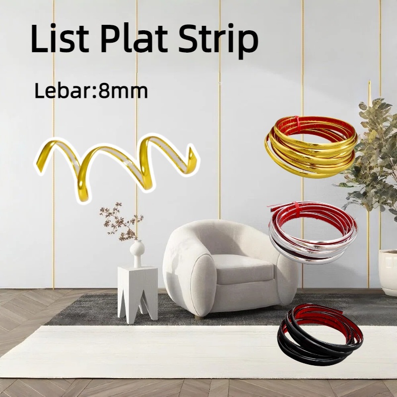 Jual [COD] 10 Meter Stiker Sela Keramik 8MM List Plat Dinding Meteran ...