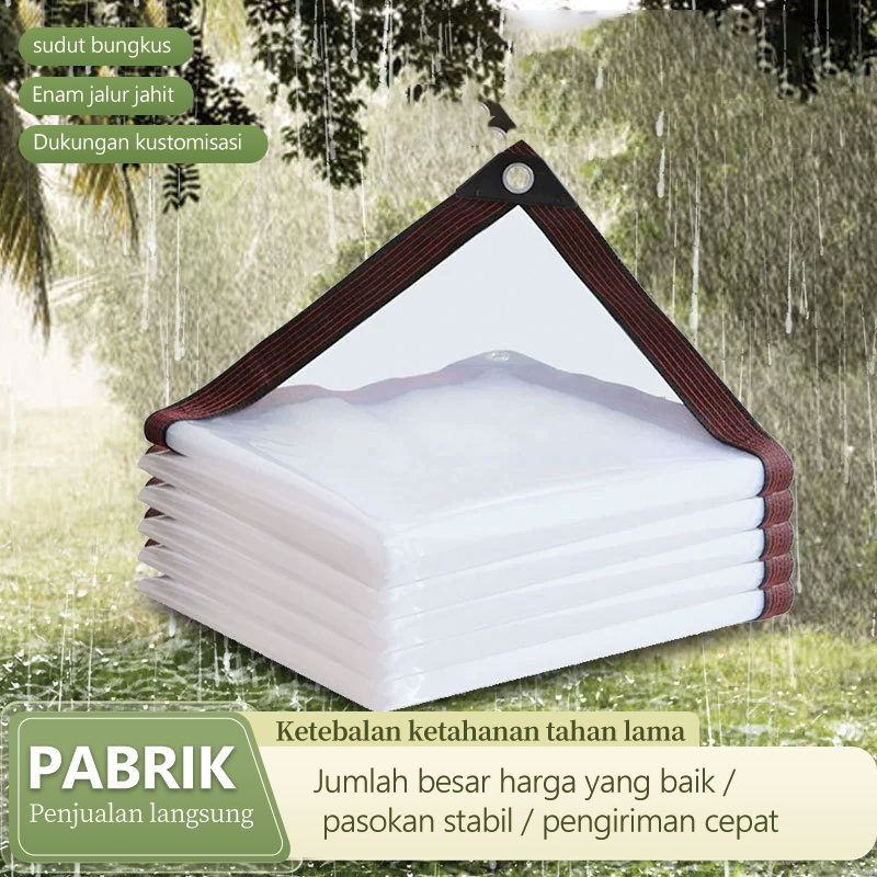 Jual Terpal Plastik UV Bening Transparan Tebal 0.15 Plastik Green House ...