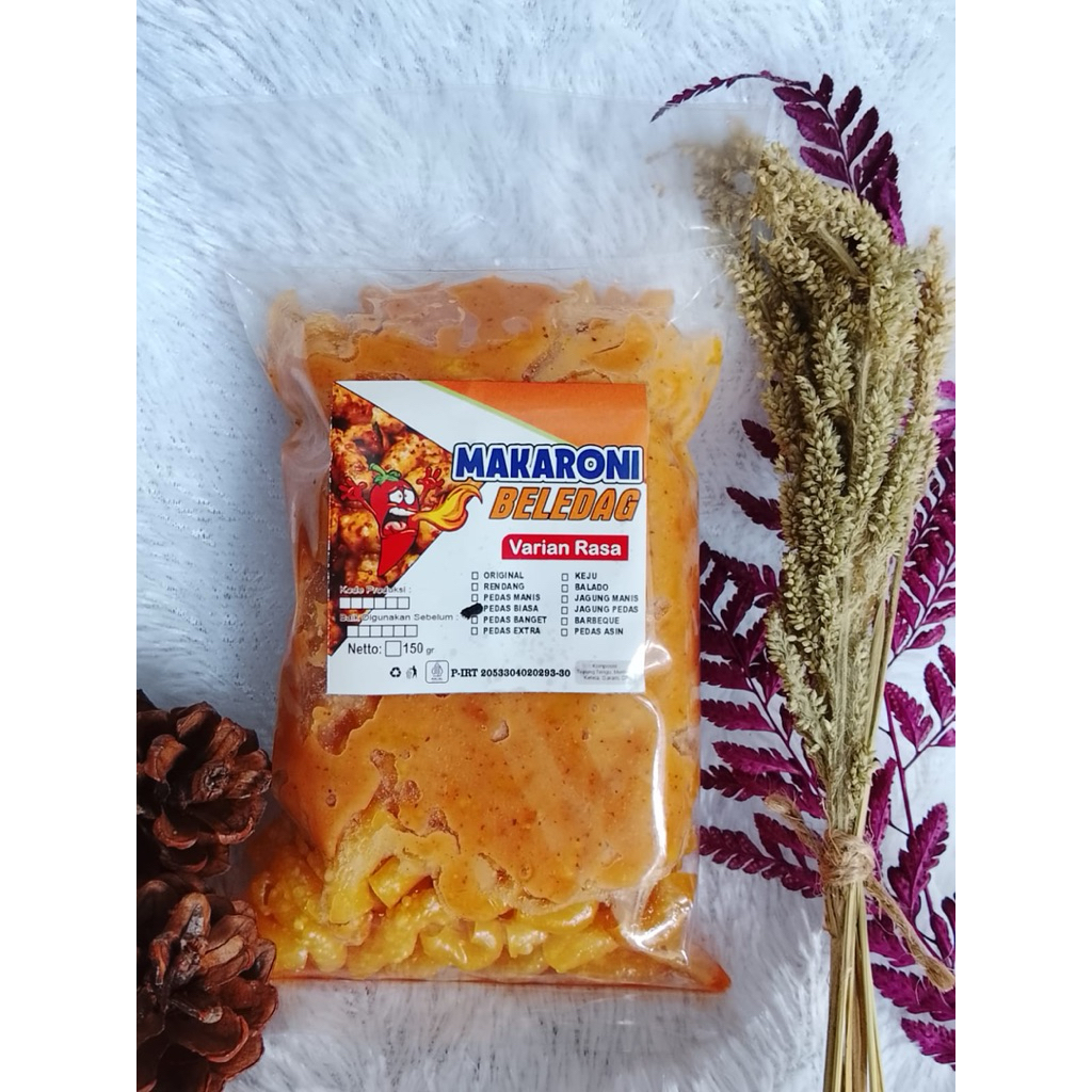 Jual Makaroni basah beledag maknyus pedes biasa 150gr | Shopee Indonesia