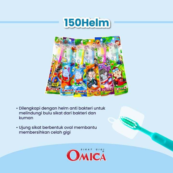 Jual omica sikat gigi 150 helm | Shopee Indonesia