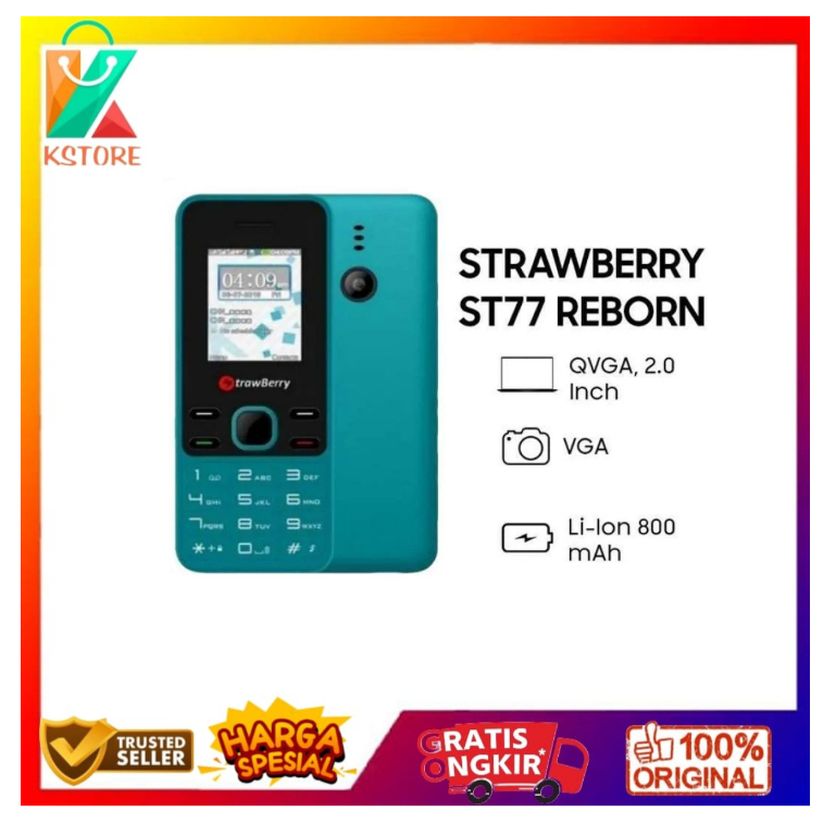 Jual STRAWBERRY ST77 REBORN CANDYBAR NEW GARANSI RESMI | Shopee Indonesia