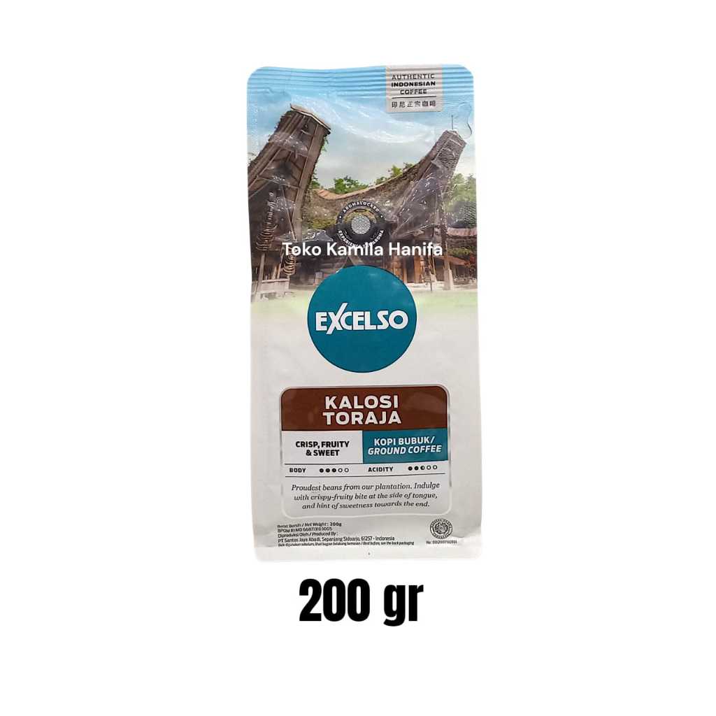 Jual Excelso Kopi Bubuk Kalosi Toraja 200 gr | Shopee Indonesia