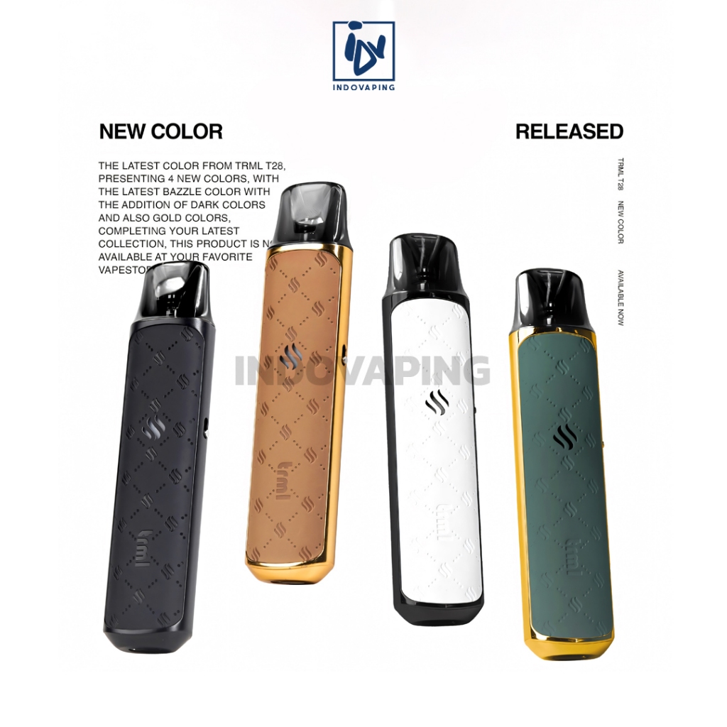 Jual Pod Vapor Vape - TRML T28 New Colours Bundling Liquid 15ml by TRML ...