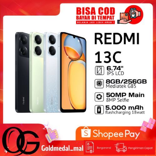 Jual HP Xiaomi Redmi 13C Ram 8/256GB NFC 99%Baru kamera HD Original ...