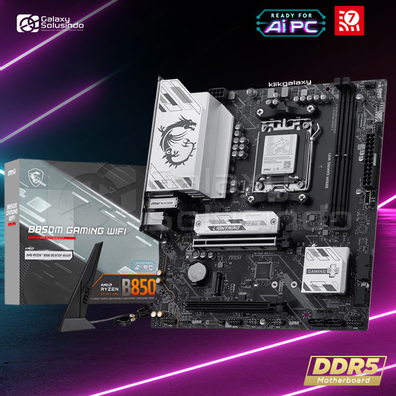 Jual MSI B850M GAMING WIFI - AMD B850 AM5 DDR5 Zen4 Motherboard - GK | Shopee Indonesia