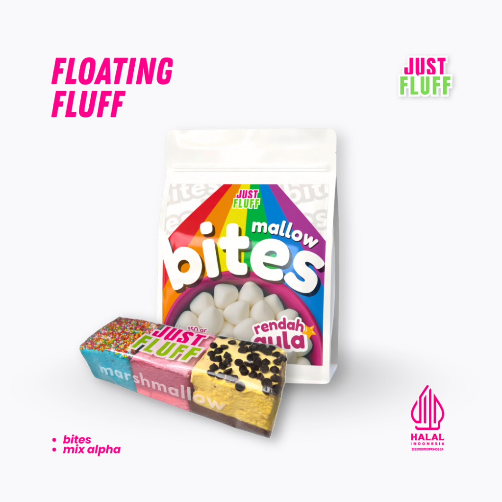 Jual [BUY 1 GET 1] FLOATING FLUFF MARSHMALLOW JUSTFLUFF [HALAL ...