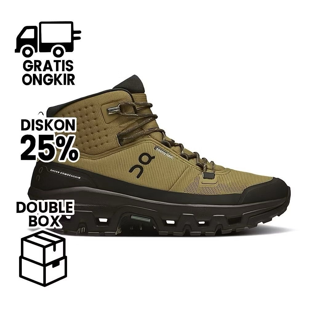 Jual SEPATU HIKKING ON CLOIDROCK MID WATERPROOF HUNTER BLACK | Shopee ...