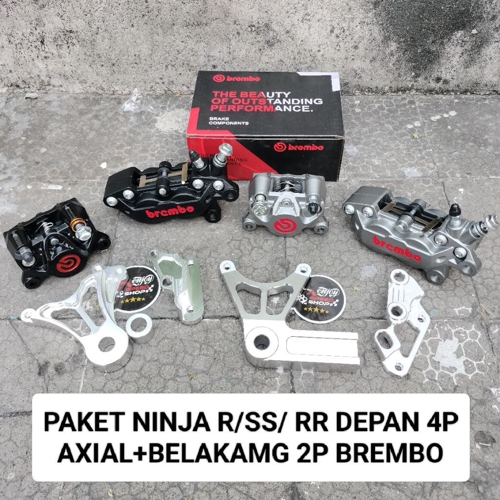 Jual Paket Kaliper Bremb0 4p Big Axial plus 2p Axial Breket Ninja R ...