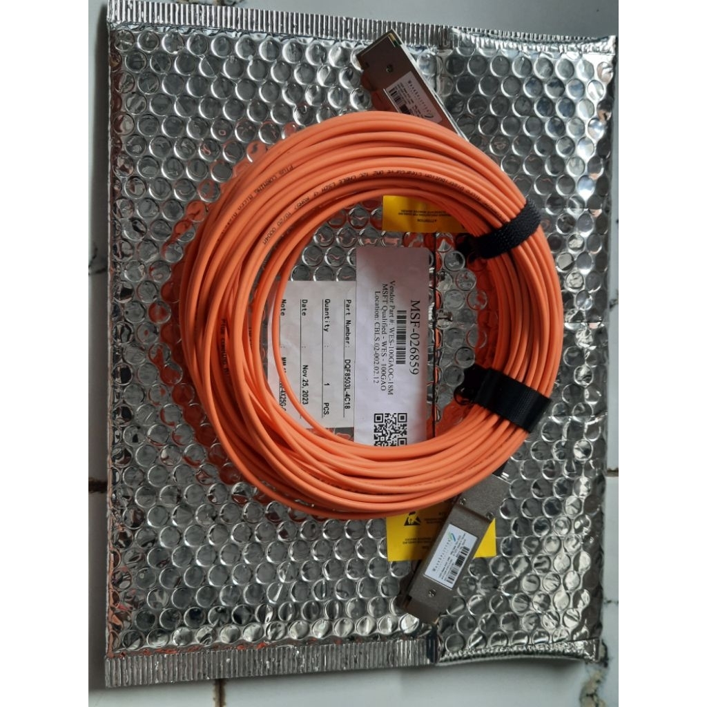 Jual AOC 100G WaveSplitter Active Optical Cable 100GBPs 20 meter ...