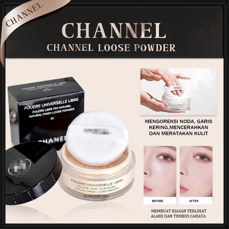 Jual CHANNEL Loose Powder/Poudre Universelle Libre Natural Finish Loose ...
