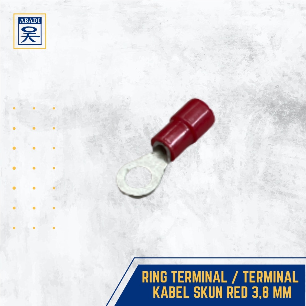 Jual RING TERMINAL / TERMINAL KABEL SKUN RED 1.25 - 3.5 MM | Shopee ...