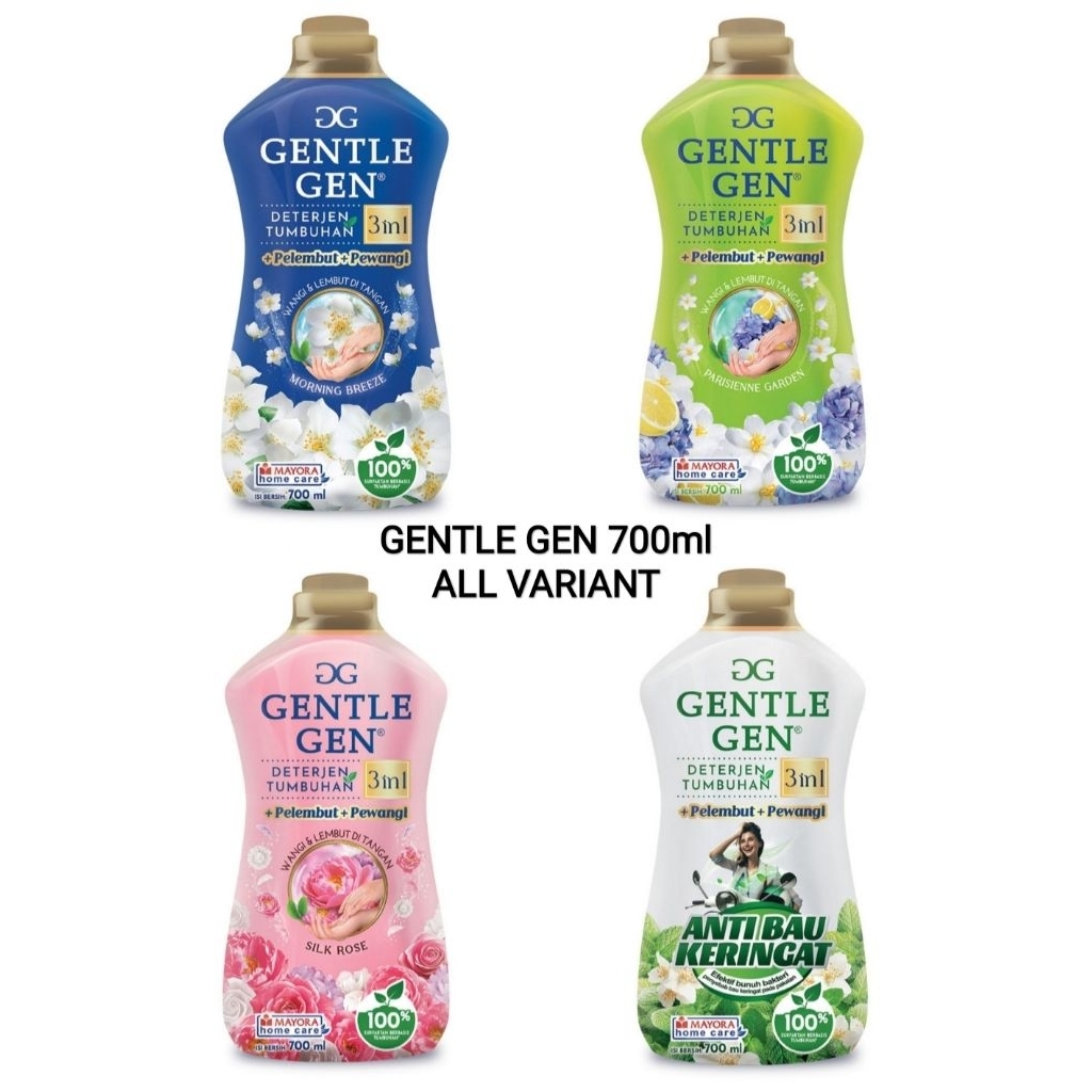 Jual "KEMASAN BARU" Gentle Gen Detergen Cair Botol 700 ml ALL VARIANT ...