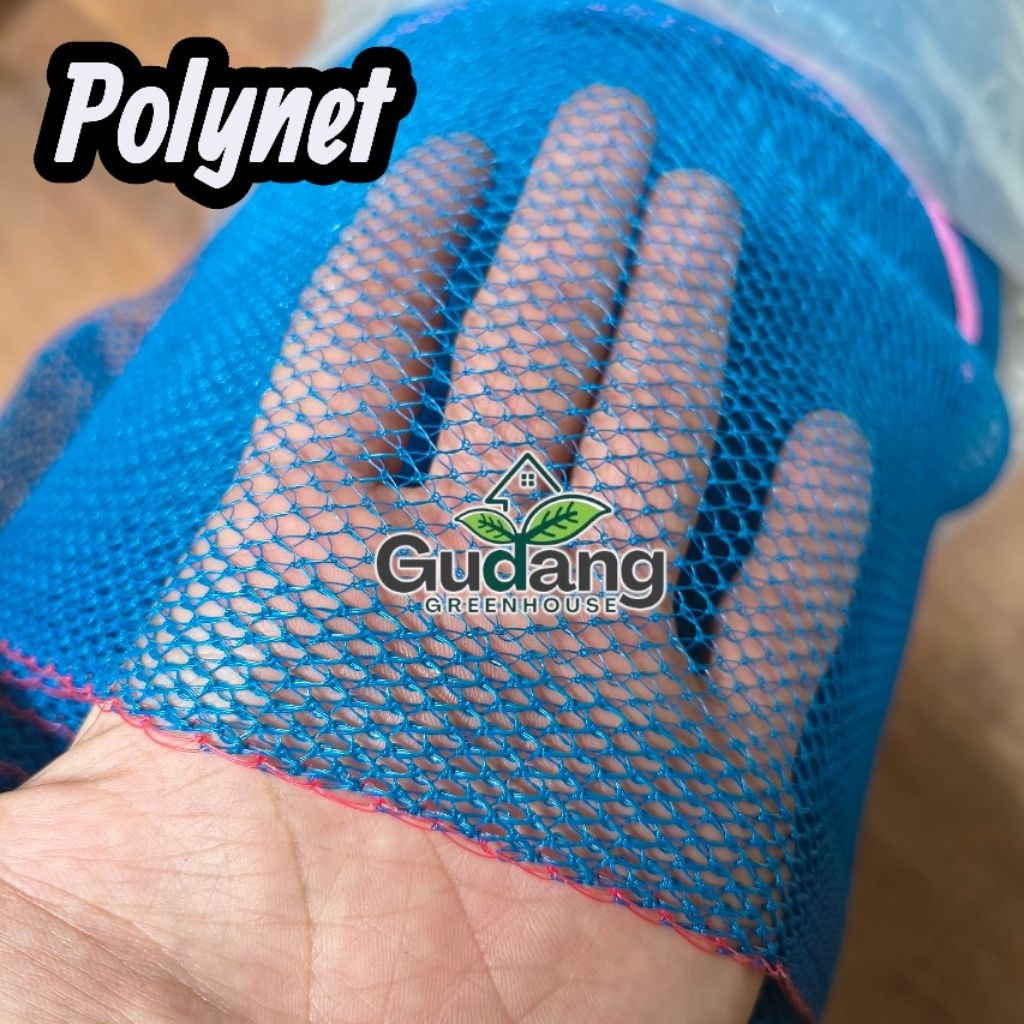 Jual JARING POLYNET Lebar 1.3 Meter Panjang 100 Meter ( Biru ) | Shopee ...