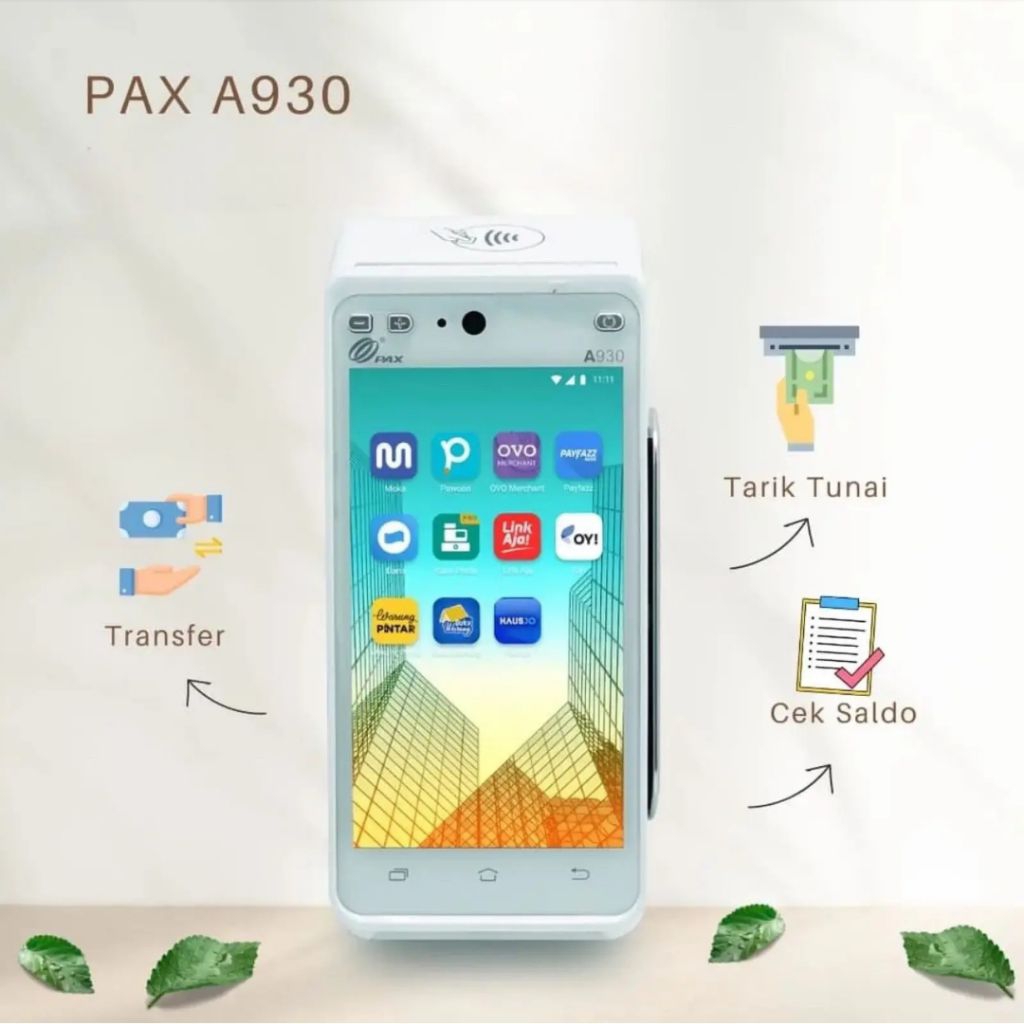 Jual Kasir Printer Edc Android Pax A930 Spbu | Shopee Indonesia