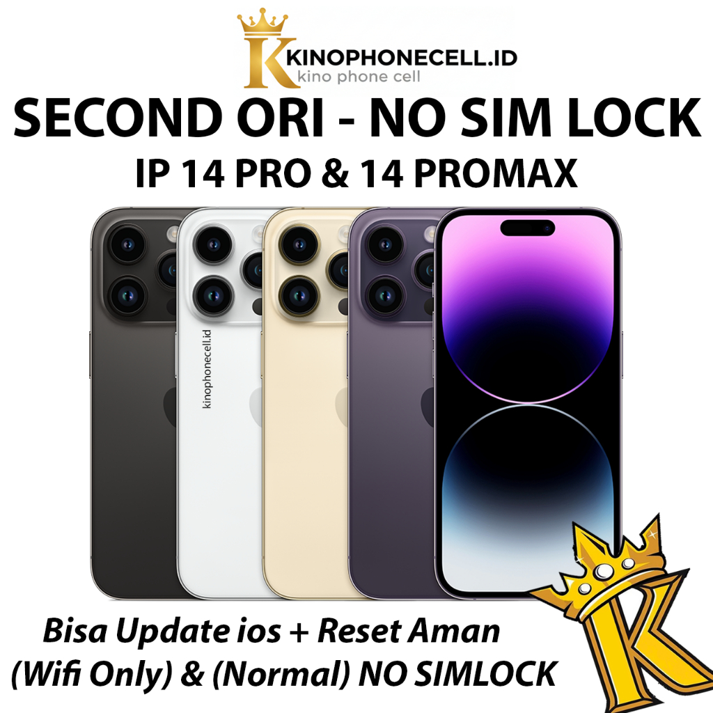 Jual IP 14 ProMax / IP 14 Pro Second inter Pro Max Normal 128GB 256GB ...