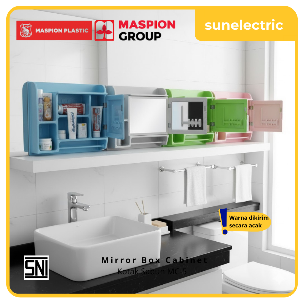 Jual Maspion PLA MC 5 Mirror Box Cabinet Kotak Sabun Cermin Serbaguna ...