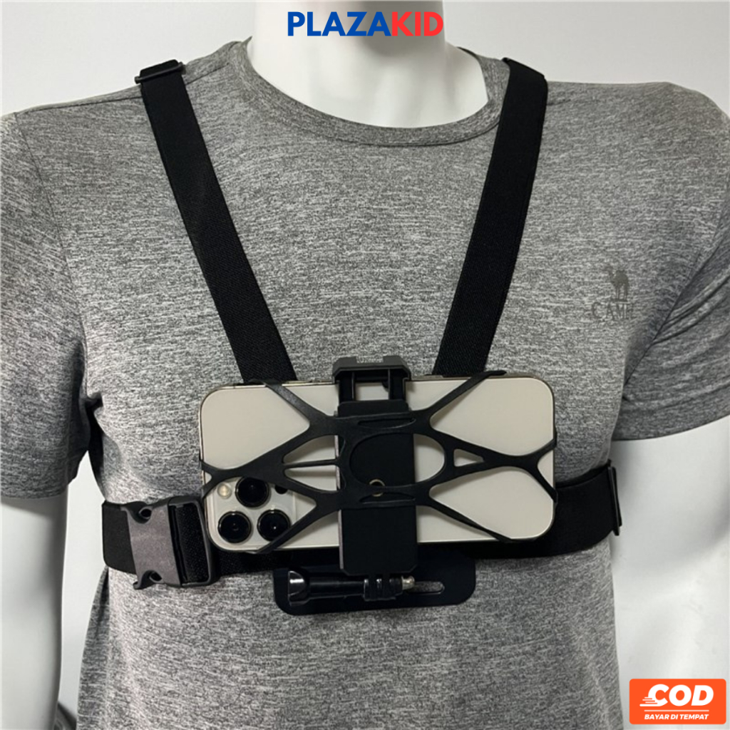 Jual Chest Strap Holder HP / Smartphone Holder untuk Kamera Aksi, Vlog ...